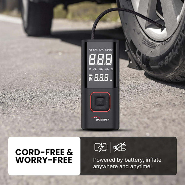 Cordless Tyre Inflator & Power Bank | Portable Air Compressor RB-TL80 ...